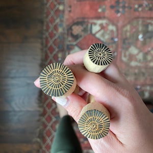 Wave Stamp Japan Wave Japanese Stamp Wooden Stamp Hand - Etsy