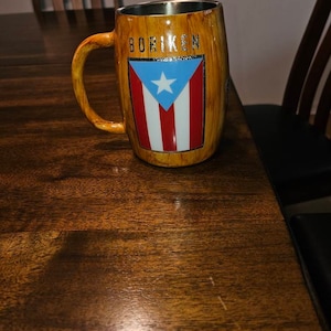 Custom Cup Boricua Cup Puerto Rico Tumbler 20OZ Cup Personalized ...