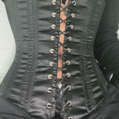 Front Lace up Corset Heavy Duty Underbust Front Laced Corset Steel ...
