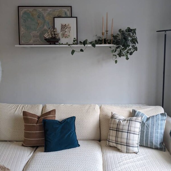 Any Size Between 15cm - 25cm Deep Wall Shelves With "l" Raw Steel ...