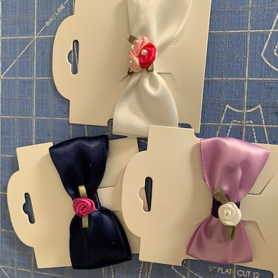 Hair-bow Display Cards Solid White Blank Small 50pcs - Etsy