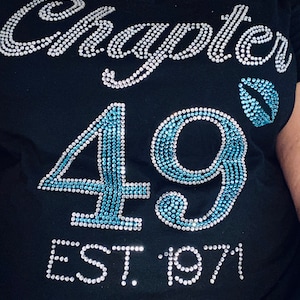 Chapter any Age Est any Year Bling Birthday Shirt, Birthday Bling Shirt ...