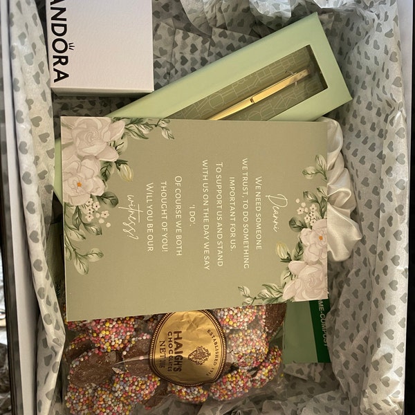 Will You Be Our Witness Card Print, Wedding Witness Proposal Card ...