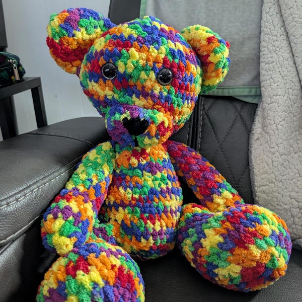 Crochet Pattern for Bear - Bear Crochet Pattern, Crochet Bear Pattern, Bear Crochet DIY, Crochet ...