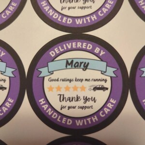 Uber Eats Delivery Stickers for Gig Workers. Custom Personalized Uber ...