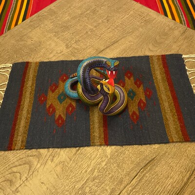 Zapotec Southwest Wool Table Runner / Wall Tapestry Measuring - Etsy