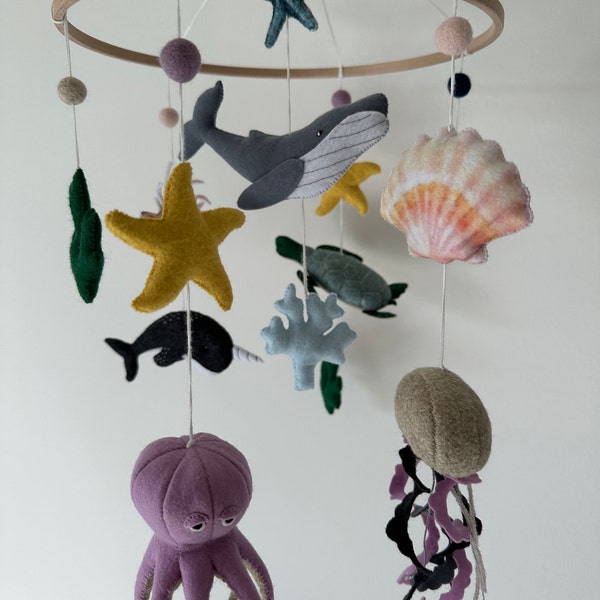 Outer Space Baby Mobile, Space Man Crib Mobile, Hanging Mobile, Baby ...