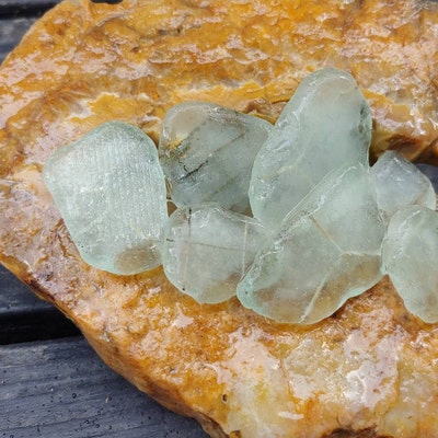 Rainbow Drops..seaglass Picture Seaham Seaglass. Hand Made - Etsy