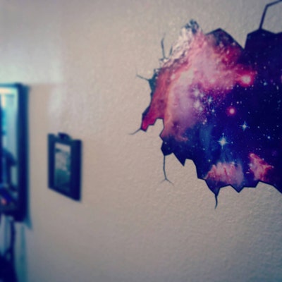 Galaxy Wall Decal Outer Space Sticker Mural Outer Space - Etsy