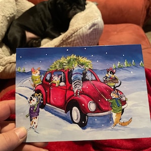 TEAMWORK Charity Holiday Card Supporting Homeless Pets (10 Cards per ...