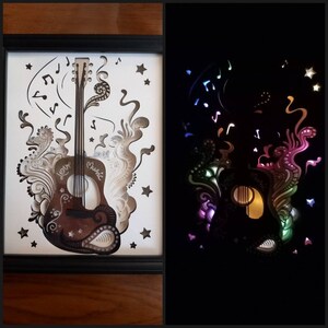 Cat and Dog 1 Shadow Box Files, Paper Cut Light Box Template Files ...