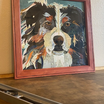 Whimsical Collage Flower Pot Still Life Fine Art Wall Decor Print for ...