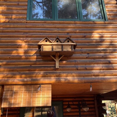 Hanging Rustic Half Moon Bucket Bowl Style Garden Indoor Outdoor ...