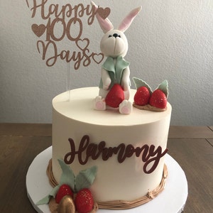 Cake Charms Personalised Various Sizes, Colours & Fonts - Etsy