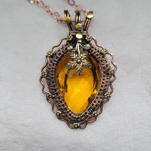 Kashmir Red Ruby Copper Pendant Copper Wire Wrapped Gemstone - Etsy