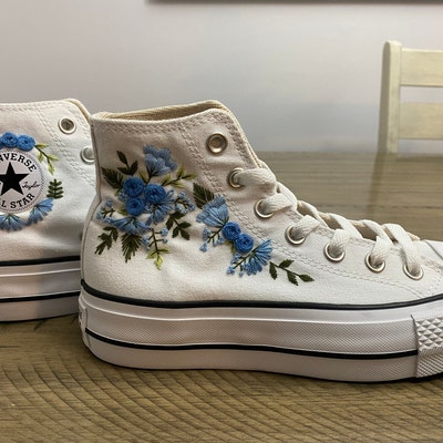 Embroidered Converse/ Converse Custom Constellation Embroidery ...
