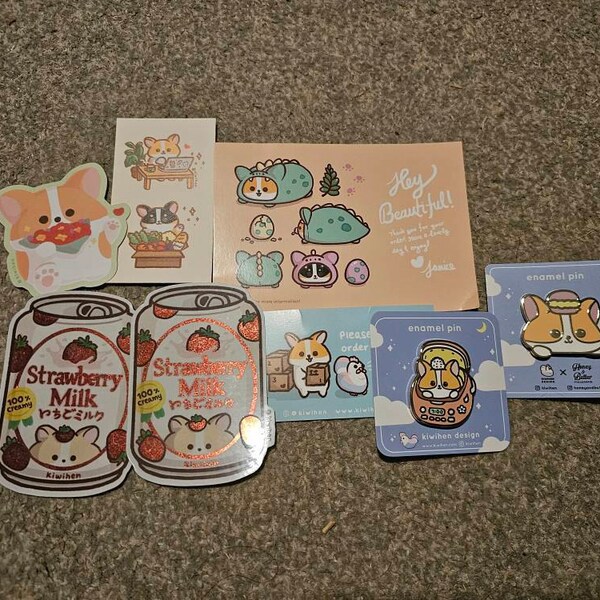 Corgi Bento Box Sticker, Corgi Sticker, Dog Stickers, Cute Stickers ...