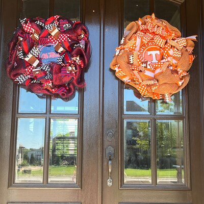 Virginia Tech Wreath, Hokies Wreath, VT Wreath, Hokies Football Wreath ...