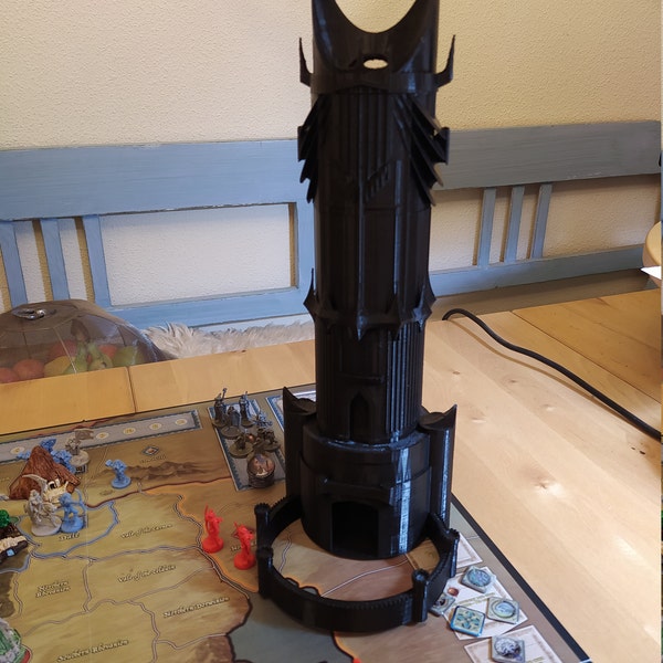 Barad-dur Dice Tower 3D Printed | Board Games | Sauron's Tower | Role ...