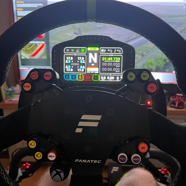 5" Inch Sim Racing Simhub DDU LED Dashboard - PSR GT5.0 Elite Pro ...