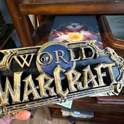World of Warcraft Logo Desktop/wall Decor, World of Warcraft Gift ...