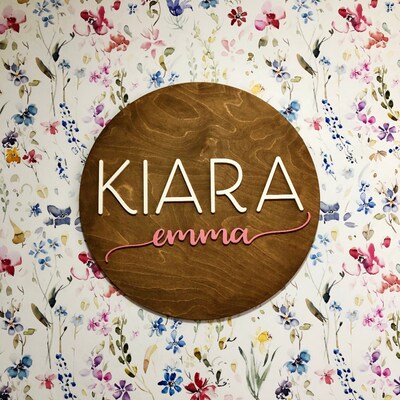 Custom Name Sign Nursery Decor Kids Room Sign Wooden - Etsy