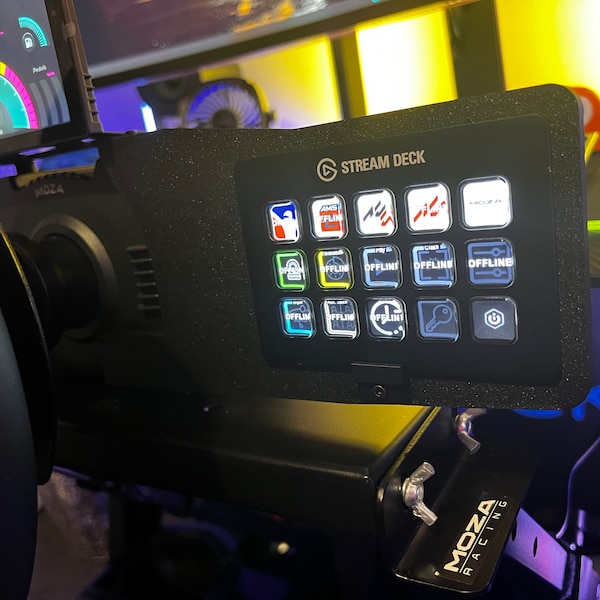 Streamdeck Mk2 Mount for Thrustmaster T818 Left Mount for Stream Deck ...
