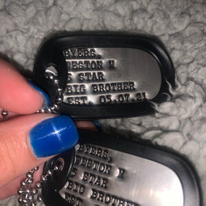 Real Debossed Military Dog Tag Made 4 Your Paracord FREE - Etsy