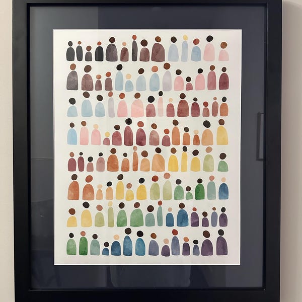 Diversity & Inclusion Figures Art Print | DEI Equality Diversity ...
