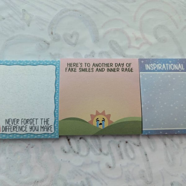 Choose Any 3 Sticky Notes, Pick Your Own Sticky Note Pack, Choose Your ...