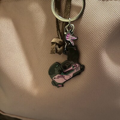D.va Light Gun Keychain Overwatch Dva Pistol Keychain Dva Metal Key ...