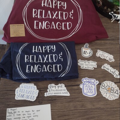 HRE Shirt Happy Relax & Engaged Shirt Applied Behavior - Etsy
