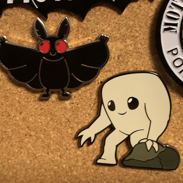 Chupacabra Hard Enamel Pin | Cryptid Enamel Pin for Cryptozoology Merch Fans of Cute Merch ...