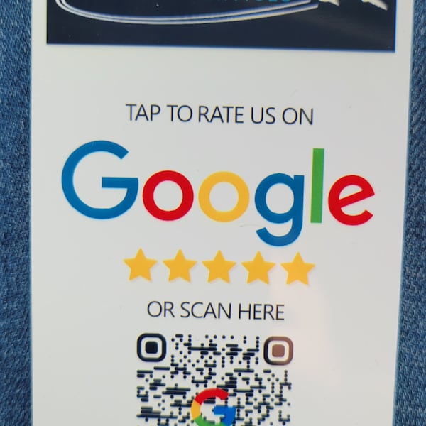 A4 Google Poster - Pack of 10 - Contactless Poster for Google - NFC ...