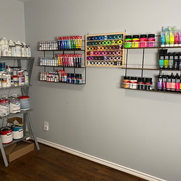 Pine Model Paint Storage Shelf - 5 Shelf - Etsy