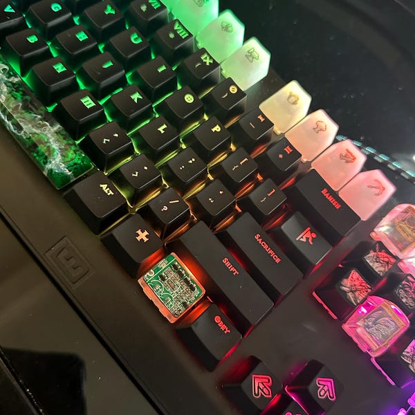 Circuit Board Chip Shift Keycap, OEM Profile, SA Profile, Keycap for MX ...