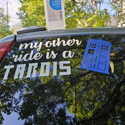 My Other Ride is a Tardis doctor Who Vinyl Decal - Etsy
