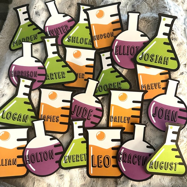 Chemistry Svg, Chemistry Stencil, Glass Flask Svg Bundle, Beaker Kit ...