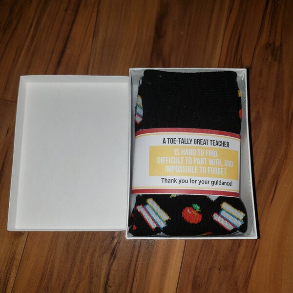 Men Teacher Gifts, Thank You Teacher Socks Gift Box, Male Tutor Gift ...