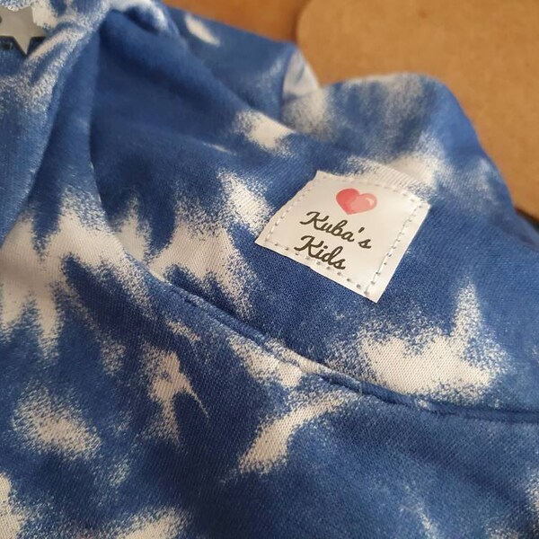 Flat Lay Fabric Garment Square Product Tags for Handmade Items ...