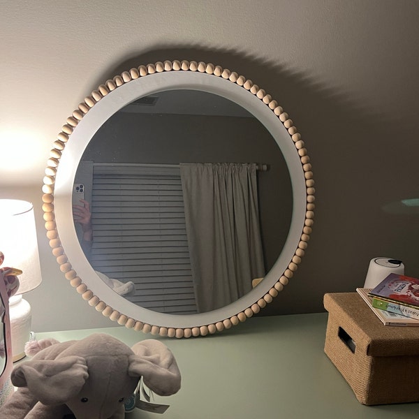20" Mirror Wall Decor, New Baby Room Decor, Home Decoration, Bead ...