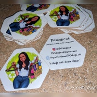 Custom Shape Cards Created Within 4x6, Die Cut Business Cards, Unique ...