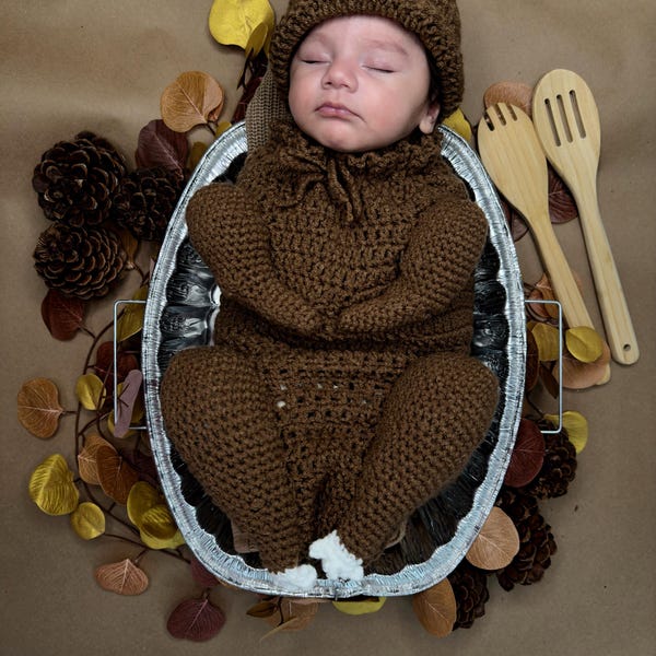 Baby Cooked Turkey Outfit Available in Size Newborn and 0-3 Months ...