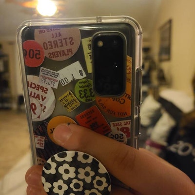 Grunge Aesthetic Stickers Case for iPhone 15 Pro 14 Plus 13 12 Mini X ...