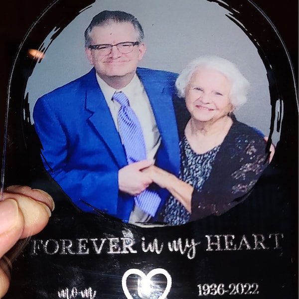 Personalized Memorial Gifts, Clear Acrylic Desktop Display, Loss of ...