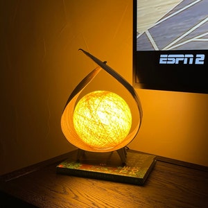 Zen Table Lamp Made in Bali Wooden Bedside Lamp Boho - Etsy
