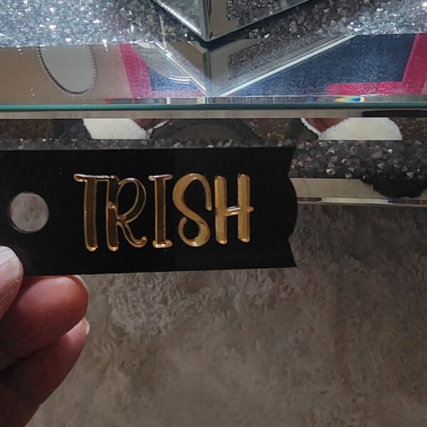 Modern Stanley Name Plate | Bridal Party Gifts | Personalized Favors ...