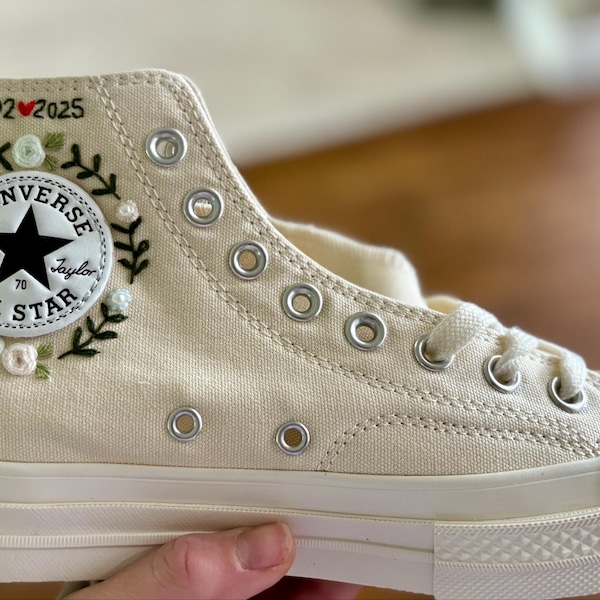 Custom Converse Embroidered Shoes Converse Chuck Taylor 1970s Custom ...
