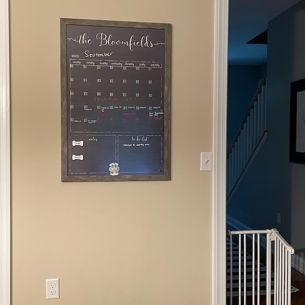 5 Kid Dry Erase Chore Chart for Wall in Mudroom or Kitchen ...