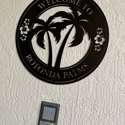 Personalized Tropical Patio or Pool Sign Custom Tropical Sign - Etsy